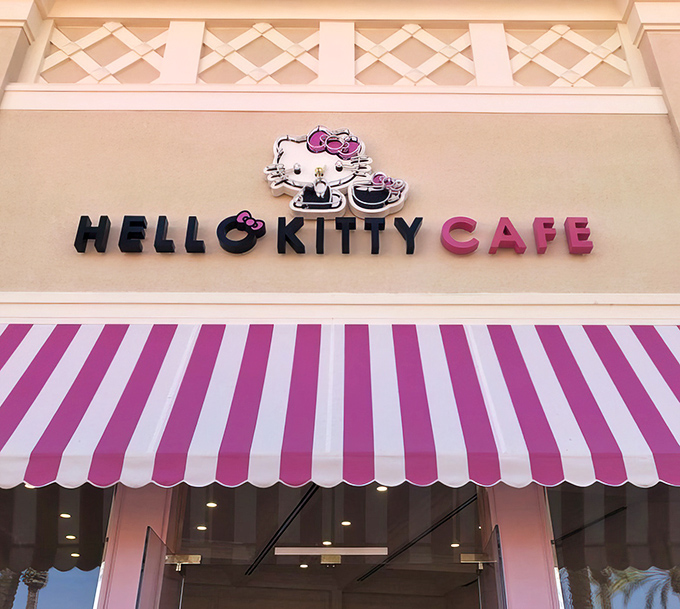 The sign promises exactly what awaits inside: a perfectly executed blend of childhood nostalgia and grown-up indulgence. No false advertising here.