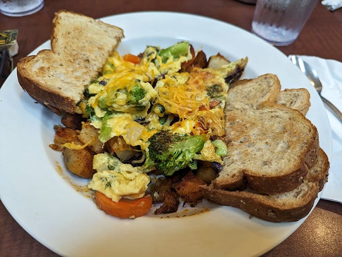 A skillet scramble that throws conventional breakfast boundaries out the window. Vegetables for breakfast never looked&mdash;or tasted&mdash;so convincing.