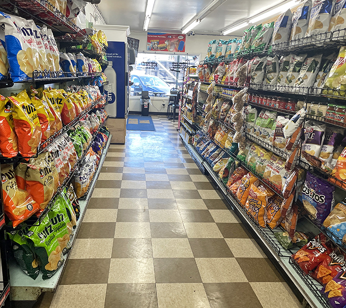 The snack aisle – where every road trip, Netflix binge, or impromptu gathering finds its perfect crunchy companion.