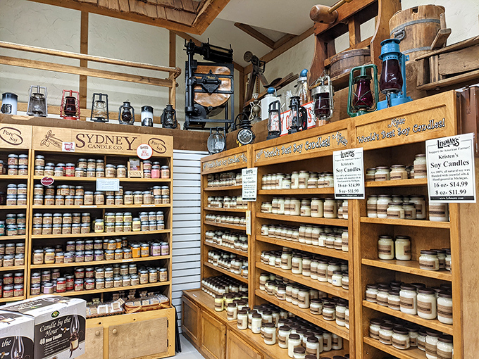 The candle section isn't just about illumination&mdash;it's an aromatic journey through scents that can transport you from kitchen to garden to forest.