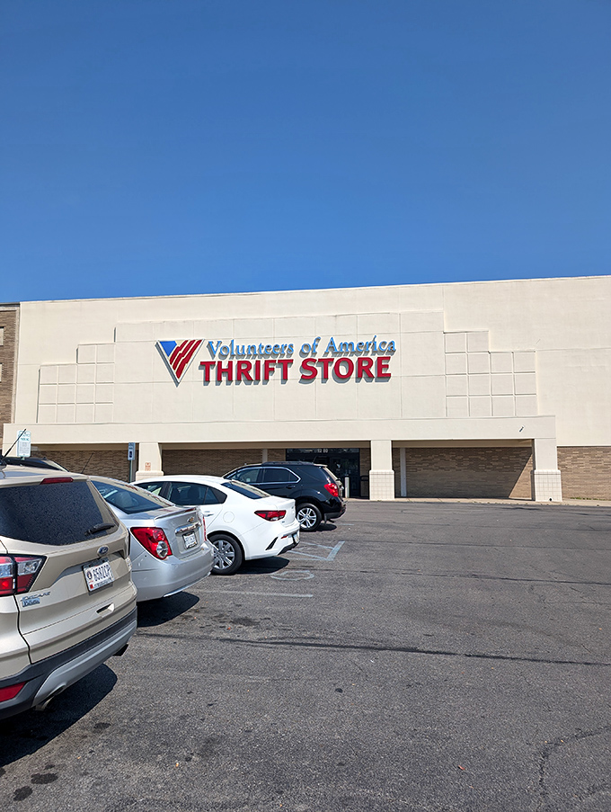 Blue skies and bargains await! The VOA Thrift Store stands ready to welcome treasure hunters from across Ohio.