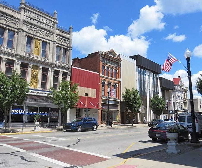 Downtown's architectural diversity tells Wapakoneta's story better than any history book, from Victorian flourishes to mid-century minimalism all sharing the same block.