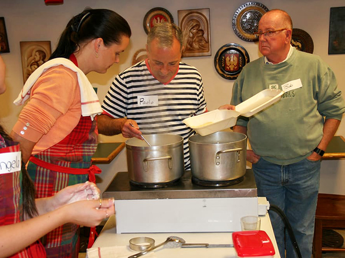 The sacred art of pierogi-making passed down through generations. These students aren't just learning a recipe; they're preserving cultural heritage, one fold at a time.