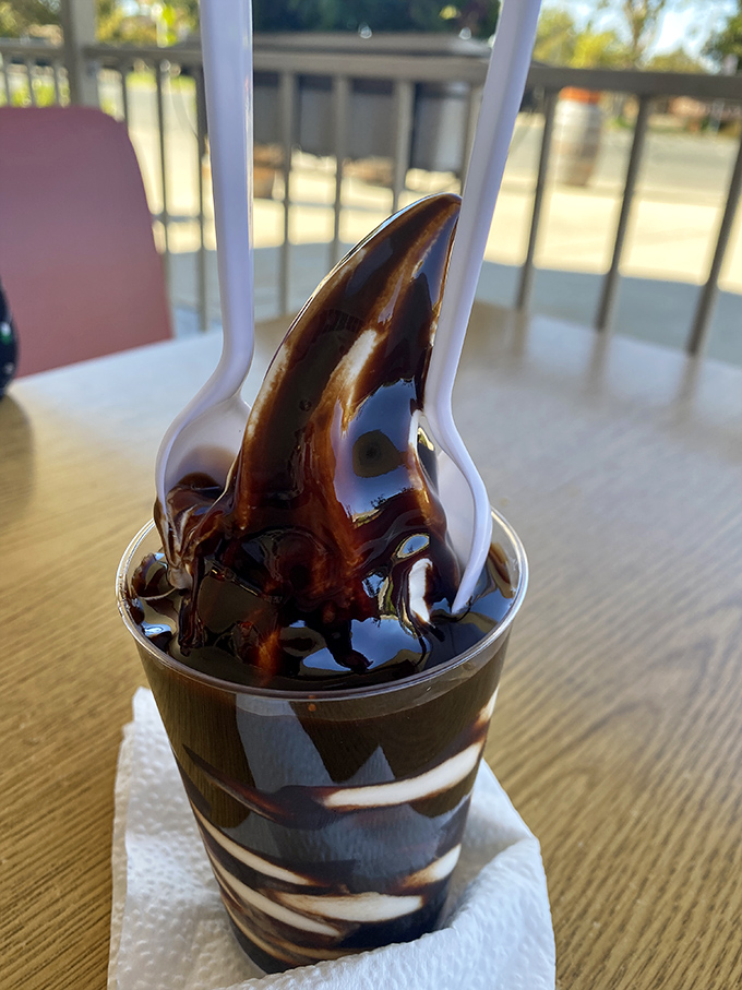 A chocolate-vanilla swirl sundae that proves some desserts don't need reinvention&mdash;they just need to be done right.