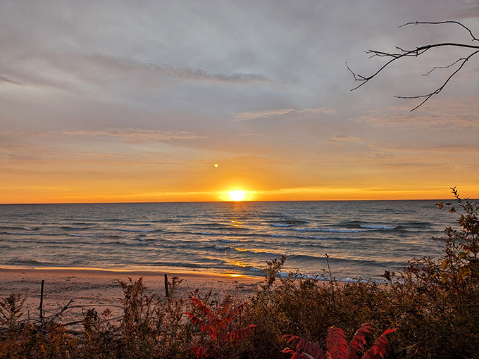 Lake Michigan sunsets make even the most jaded travelers stop and stare. That golden hour glow is better than any filter&mdash;and completely free.