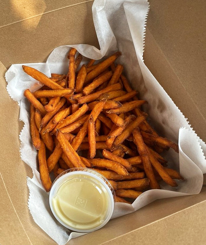 Sweet potato fries&mdash;the unsung heroes of any seafood feast. Crispy, sweet, and impossible to stop eating.