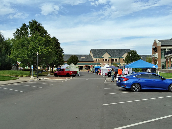 The Farmers Market transforms an ordinary parking lot into a bustling bazaar where conversations about heirloom tomatoes lead to unexpected friendships.
