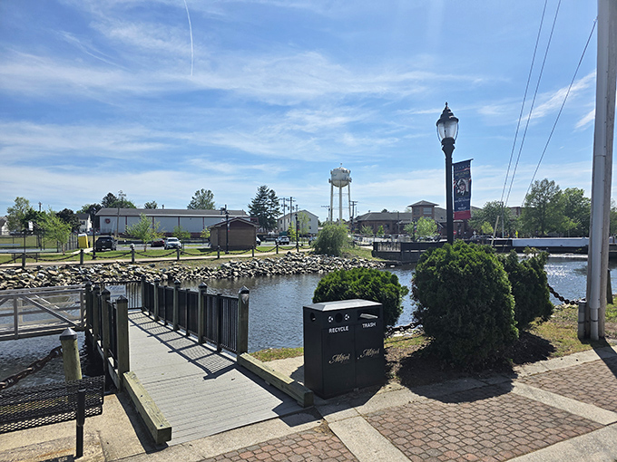 La Hacienda's vibrant storefront and butterfly logo bring a splash of color to Milford's brick-lined streets &ndash; Mexican flavors in a Delaware setting. 