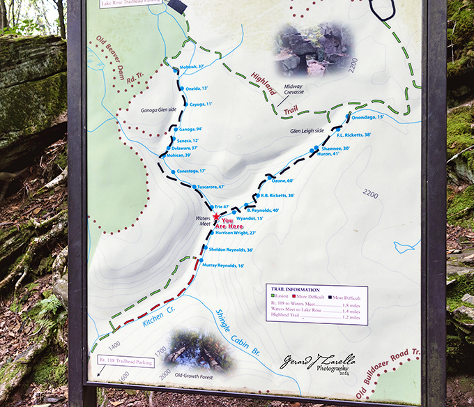 The trail map &ndash; your treasure chart to 22 waterfalls. Like any good adventure story, the journey looks simple on paper but offers countless surprises along the way.