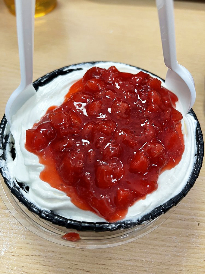 Tres leches cake that somehow finds room in your stomach even after a barbecue feast &ndash; because dessert occupies its own special compartment.