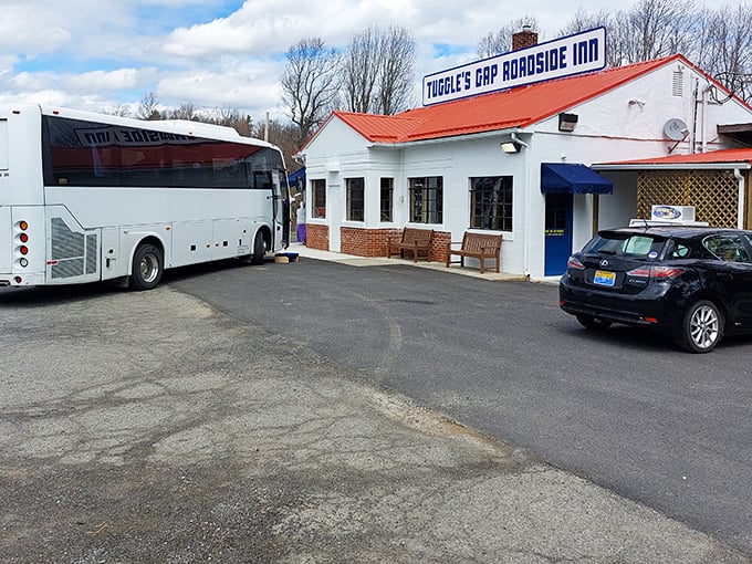 Tuggle's Gap Roadside Inn stands ready to welcome weary travelers, a reminder that Blue Ridge Parkway journeys deserve more than just drive-by appreciation.