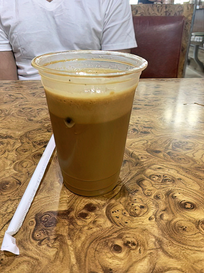 Vietnamese iced coffee&mdash;proof that Sulimay's knows no culinary boundaries. Creamy, strong, and the perfect companion to those legendary hash browns.