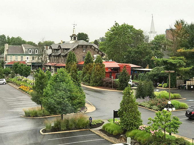 Church spires punctuate the town's skyline, reminding visitors that in Lambertville, history and beauty are always in view.