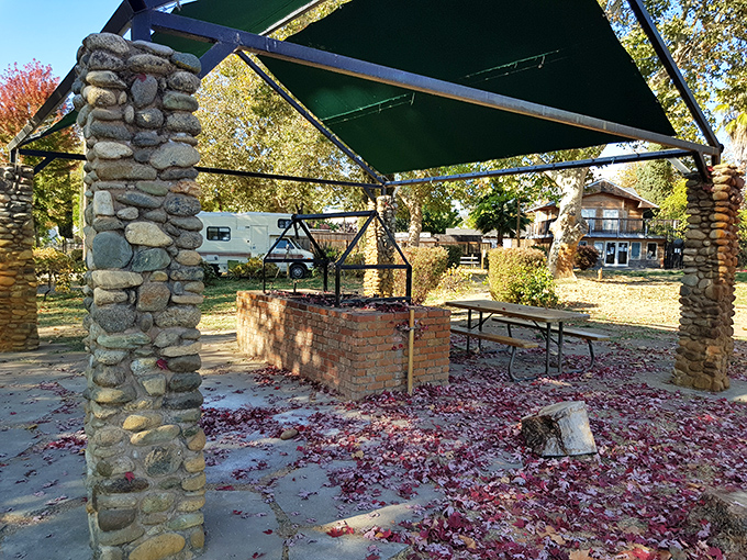 This stone barbecue area at Willow Point isn't just functional&mdash;it's where camping memories are forged alongside perfectly charred hot dogs and s'mores.