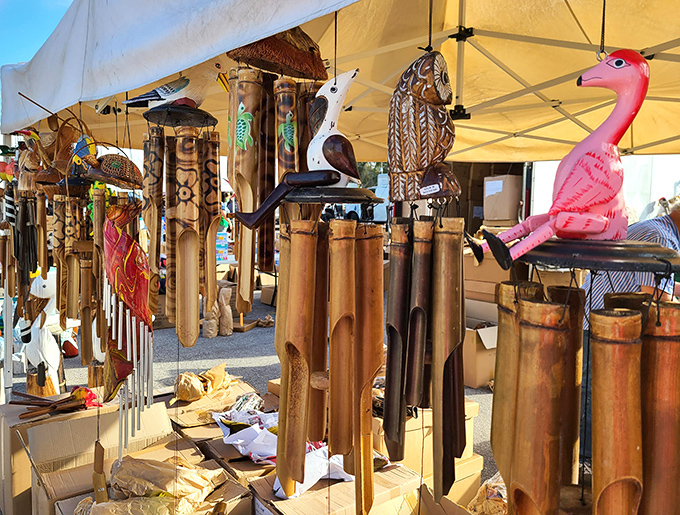 Wind chimes that don't just make music—they capture Florida's gentle breeze and turn it into a backyard symphony.