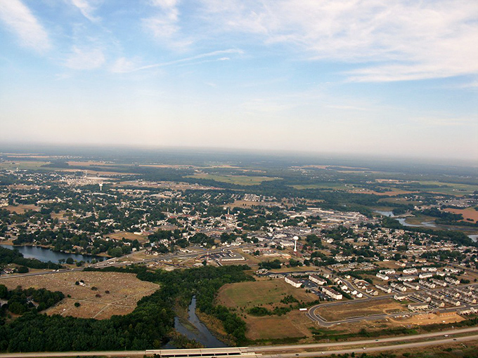 Aerial views reveal Smyrna's perfect balance between development and the natural world's gentle embrace.