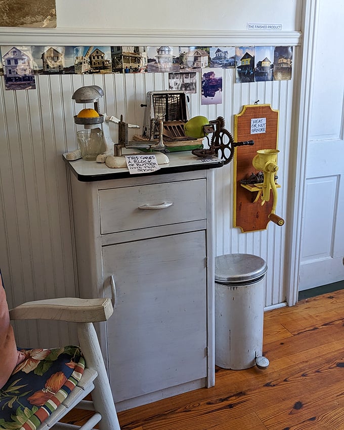 When kitchen gadgets required elbow grease instead of electricity. That fruit juicer probably outlasted three generations and could handle another three.