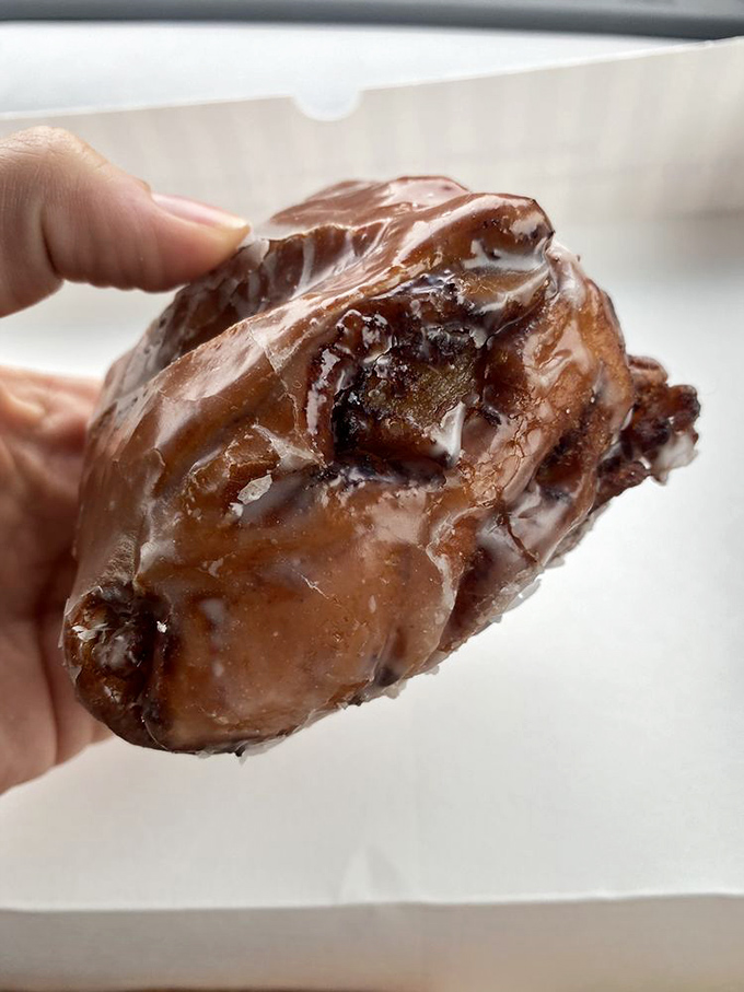 The apple fritter&mdash;nature's way of saying "You deserve something this gloriously messy and delicious just for making it through another day."