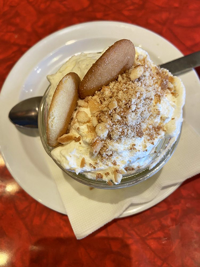 Banana pudding that makes you want to write thank-you notes to everyone involved in its creation. Those vanilla wafers aren't garnish&mdash;they're essential supporting actors.