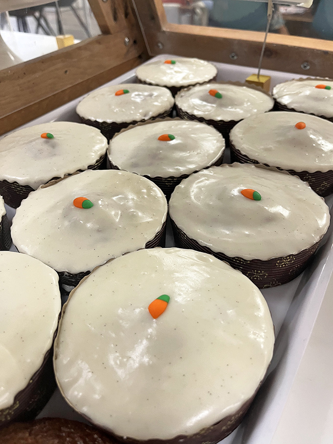 These carrot cupcakes with their tiny orange decorations aren't just cute&mdash;they're the perfect excuse to eat vegetables for dessert.