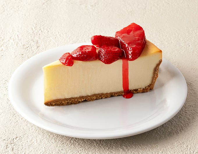 The New York-style cheesecake with strawberry topping provides that sweet finale that makes you lean back and say, "I'll start that diet tomorrow."