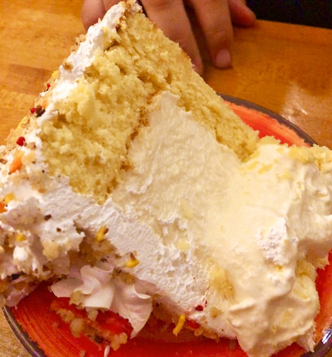 Cheesecake that makes you close your eyes with each bite. The layers of cake and cream cheese frosting create a dessert worth saving room for.