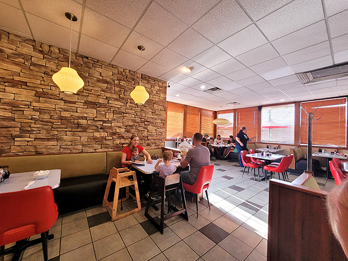 Stone walls and sunshine create the perfect backdrop for family meals where memories are made between bites.