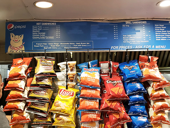 The chip selection that completes the experience&mdash;because sometimes greatness requires a salty, crunchy sidekick to reach its full potential.