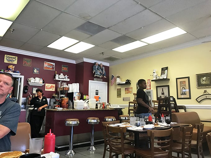 Where the magic happens &ndash; the counter view offers a glimpse into the choreographed chaos that produces Florida's favorite breakfast.