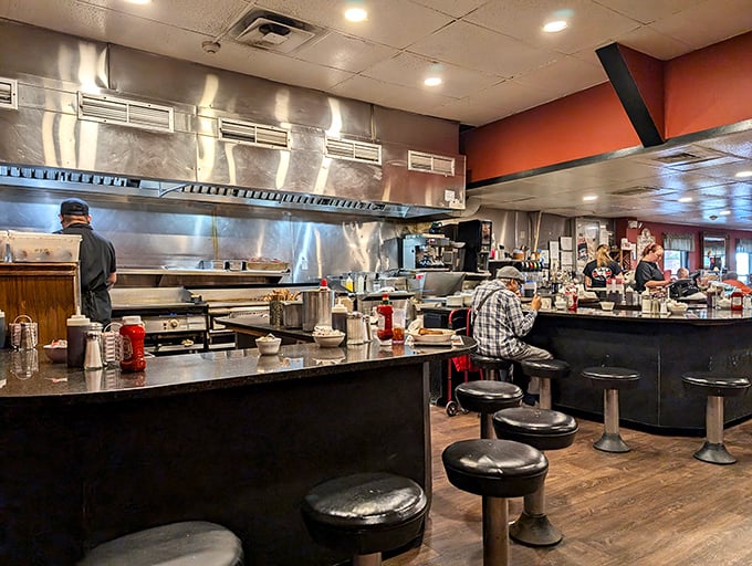 The counter seating at Red's &ndash; where solo diners become regulars, and regulars become family in this Salem institution.