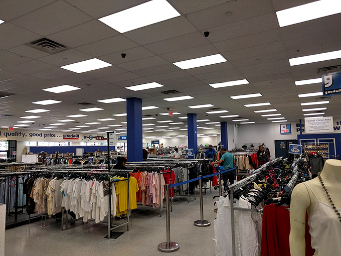 The thrill of the hunt brings shoppers together, each rack a potential goldmine of style waiting to be discovered.