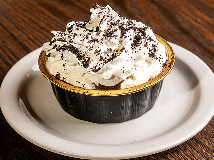 This mountain of whipped cream dusted with chocolate isn't just dessert&mdash;it's the exclamation point at the end of a perfect meal.