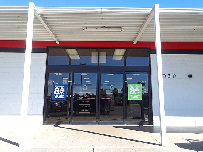 The gateway to bargain paradise. Those doors might as well have a sign saying "Abandon full-price shopping, all ye who enter here."