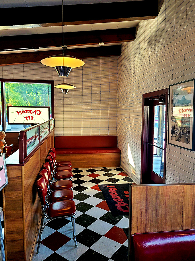 The entrance promises what every great diner should: a temporary escape from adulting and permission to indulge in nostalgic comfort.