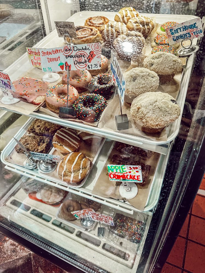 The display case at Mud Pie is essentially Willy Wonka's factory for grown-ups&mdash;except everything is plant-based and no one turns into a blueberry.