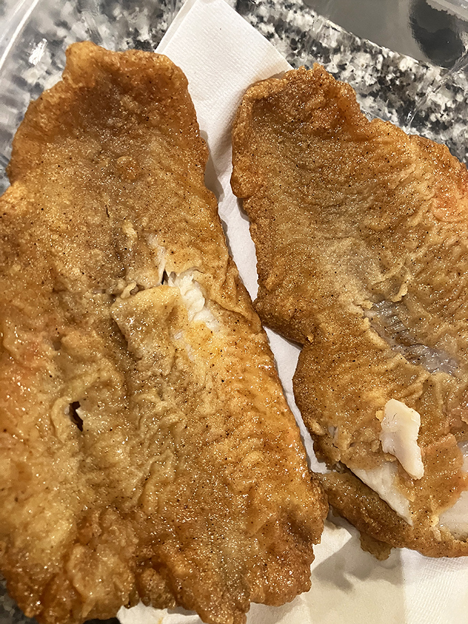 Fried fish with the perfect golden ratio of crispy exterior to flaky interior. If Midas was a chef, this would be his signature dish.