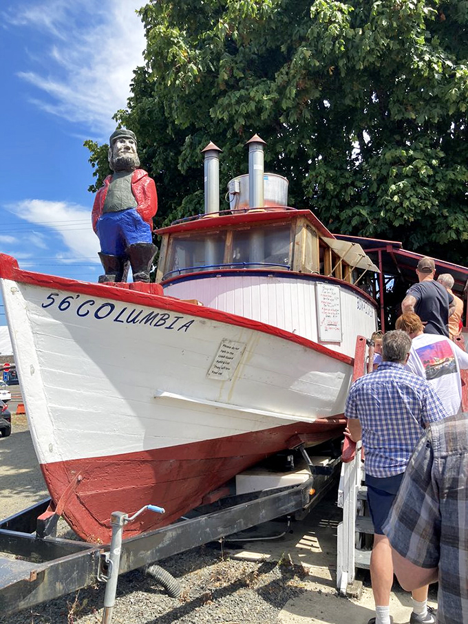 The "56 Columbia" proudly displays its maritime heritage while serving a higher purpose&mdash;bringing joy through perfectly fried tuna.