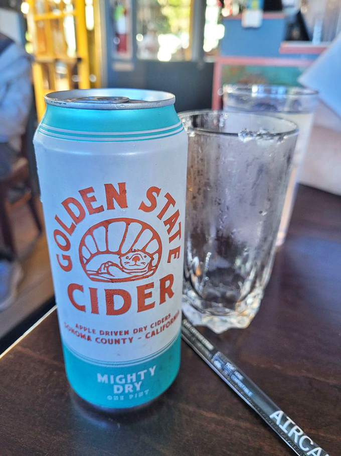 Nothing complements fresh seafood quite like a crisp local cider &ndash; California in a can, waiting to wash down your maritime feast.