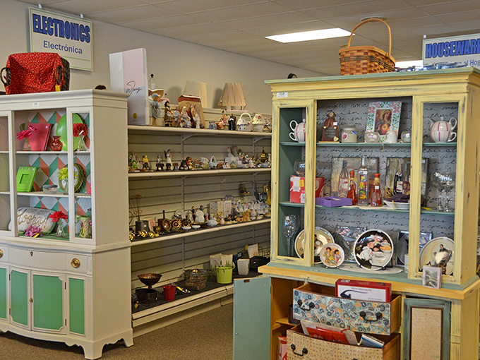 The collectibles corner is where kitsch meets class, offering everything from grandma-approved teacups to conversation pieces that'll have guests asking, "Where did you find that?"