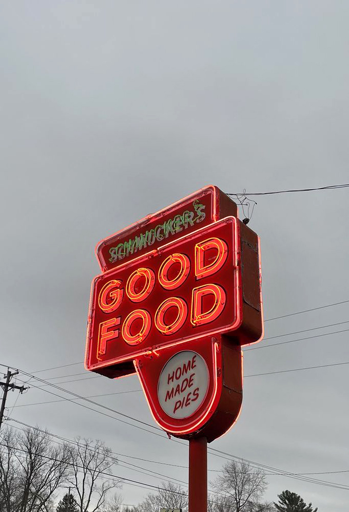That iconic neon sign, glowing against gray Ohio skies, has guided hungry travelers like a lighthouse for comfort food seekers.