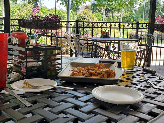 The outdoor patio &ndash; where crispy appetizers, cold beer, and Florida sunshine create the perfect trifecta for an afternoon of serious relaxation.