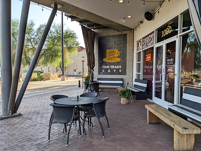 The outdoor patio&mdash;where Phoenix's sunshine feels like a feature, not a bug, and people-watching becomes an Olympic sport worth training for.