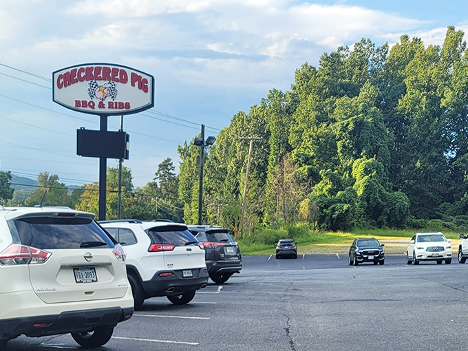 A full parking lot is the universal sign language for "you've made an excellent dining decision." Your stomach is about to send you a thank-you note.