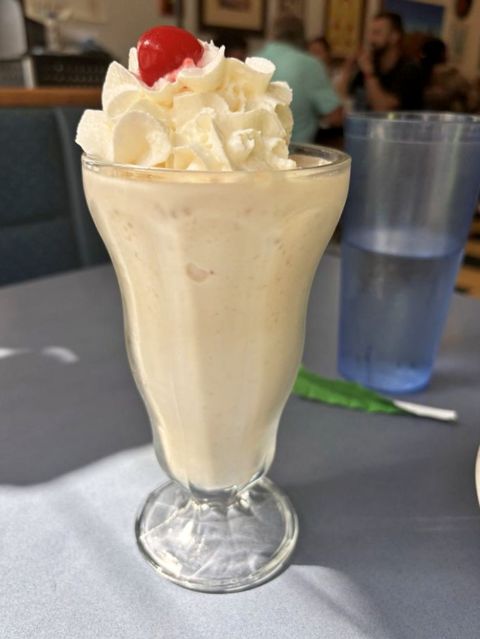A milkshake topped with enough whipped cream to qualify as its own food group &ndash; the perfect sweet punctuation to a Southwestern feast.