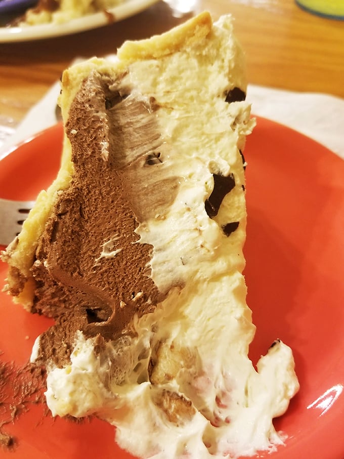 This isn't just pie&mdash;it's a towering monument to the art of dessert engineering, with layers that deserve their own architectural award. 