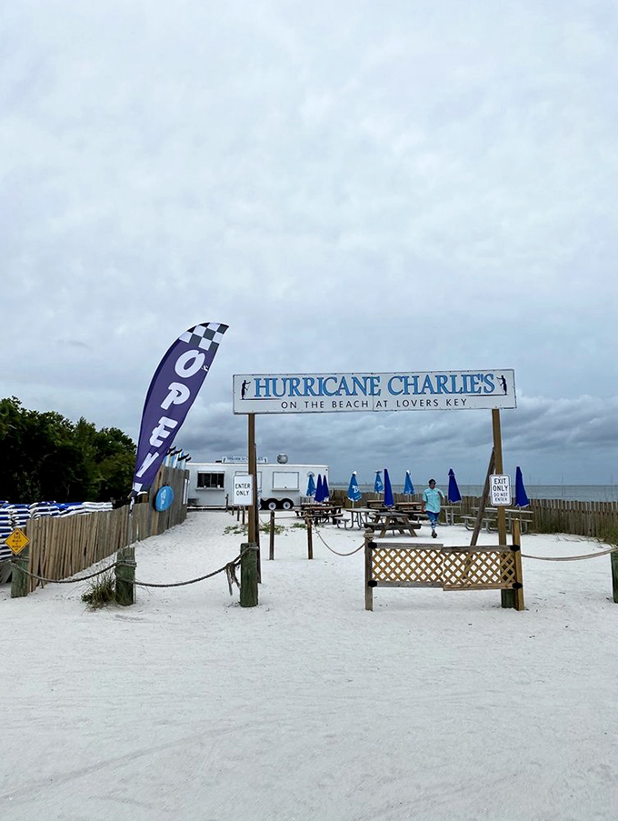 Hurricane Charlie's&mdash;where beach dining comes with a side of sea breeze and the dress code is strictly "whatever sand sticks to."