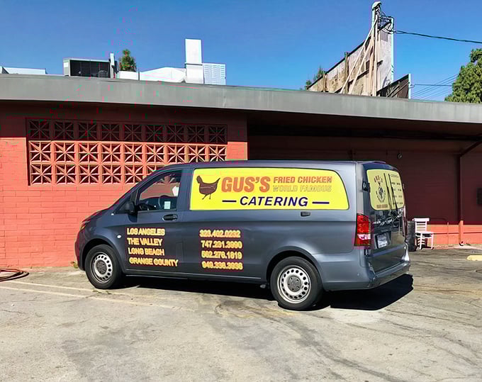 The catering van&mdash;spreading joy throughout Southern California one bucket at a time. Like the ice cream truck for grown-ups with better taste.