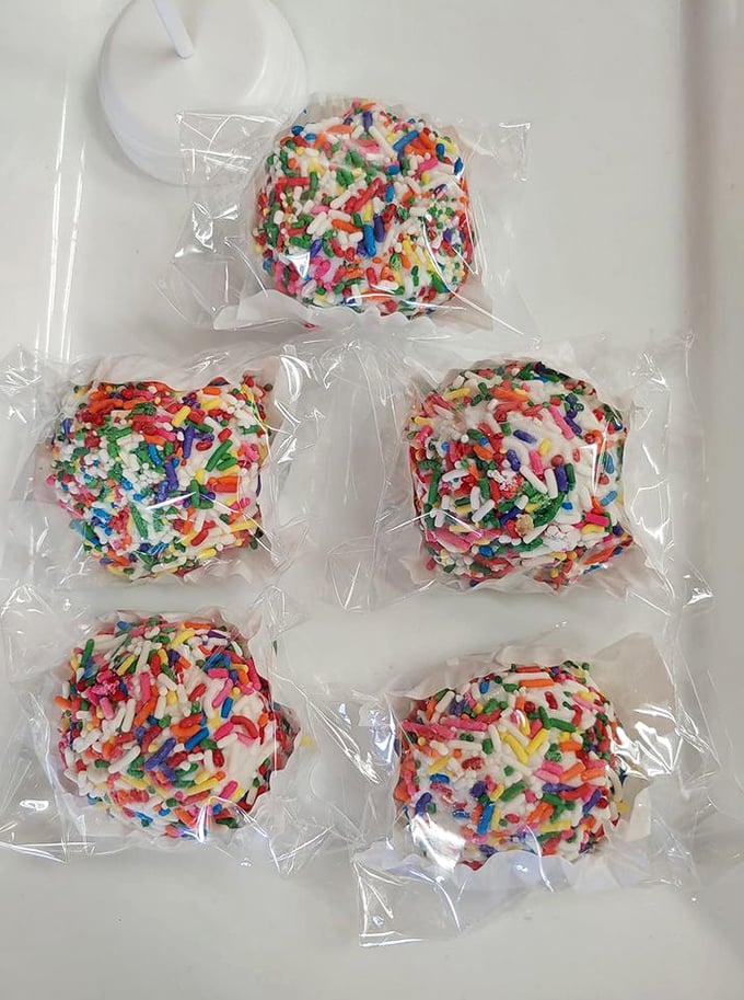 Sprinkle-covered cookies that don't just spark joy &ndash; they're practically joy in physical form, wrapped in cellophane for convenient transport.