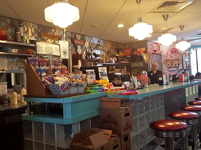 Where the magic happens&mdash;a counter stocked with treats and treasures, proving that sometimes the best souvenirs are the memories of incredible meals shared.