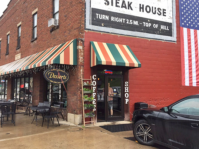 A corner of Bridgeport that feels like it was plucked from a movie set&mdash;complete with patriotic flair and the promise of sweetness within.